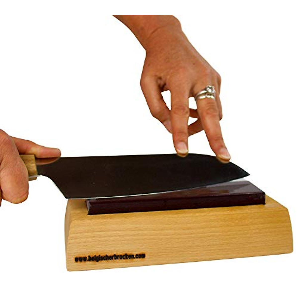 BLUE BELGIAN WHETSTONE original 5,90x1,57in I Grinding stone for knives & tools I Sharpening stone for extra fine grinding effective & highest precision I Incl. slurry stone I Grain 5000-6000