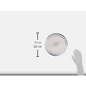 Winco 11 Inch Aluminum Winware Pizza Tray with Wide Rim