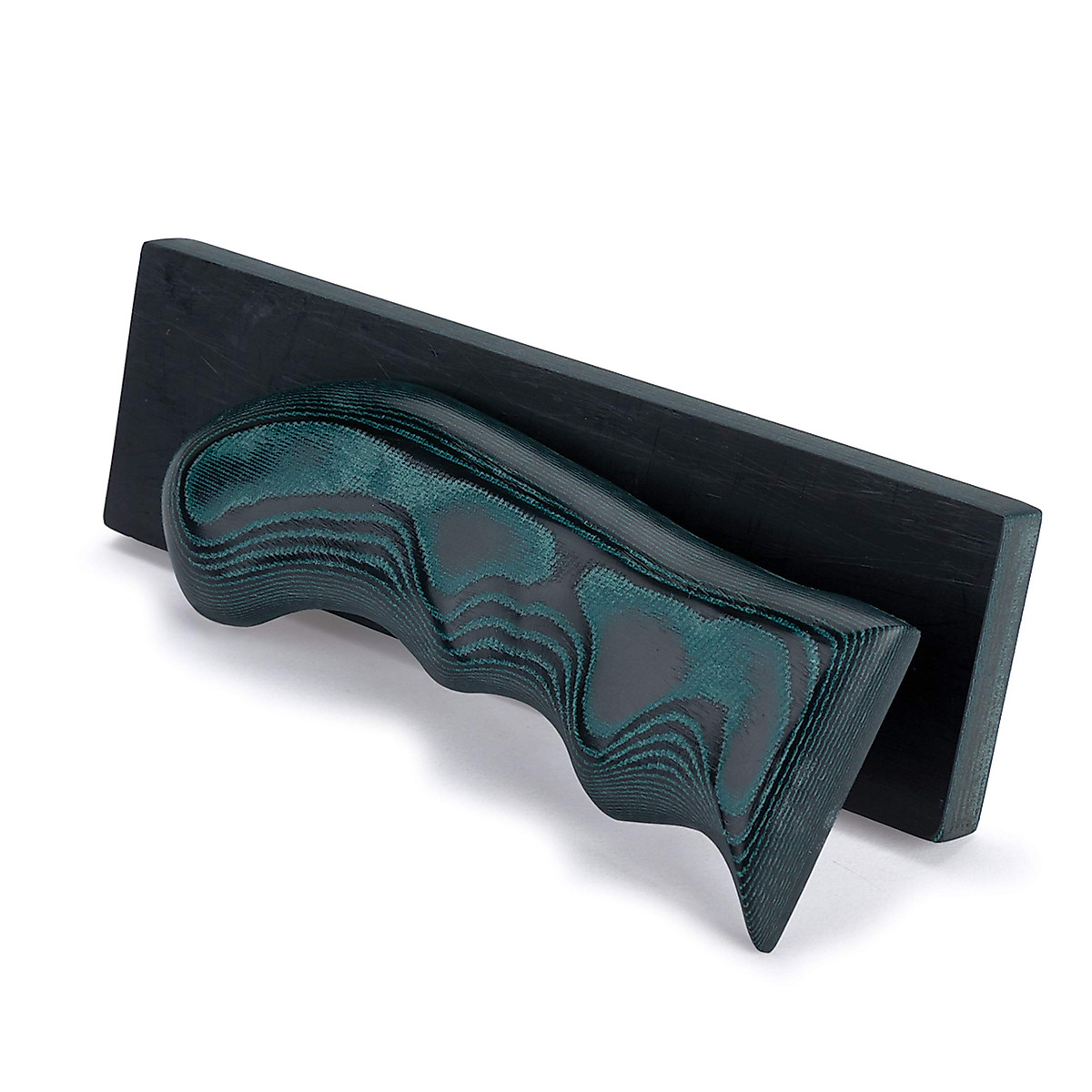 WoodRiver Black & Green Micarta, 8mm x 1-1/2" x 5" Knife Scale, 2-Pieces