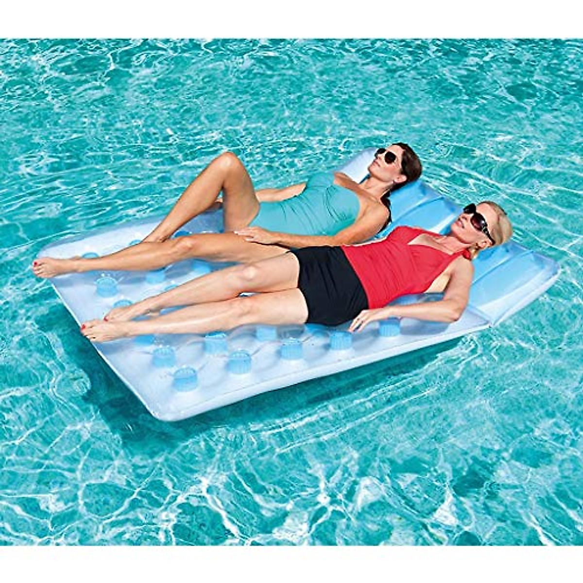 Gcxzb Swimming Ring Beach Water Inflatable Loungers Floating Row, Swimming Pool Float Inflatable Toy Adult & Child Floating Bed Water Recreation Chair