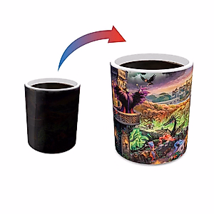 Morphing Mugs Disney – Sleeping Beauty – Maleficent’s Curse - Thomas Kinkade Studios - One 11 oz Color Changing Ceramic Mug – Image Revealed When HOT Liquid Is Added!