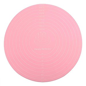 Silicone Baking Mat with Measurements for Cake Turntable Stand Non-Stick Heat Resistant Pastry Baking Sheet