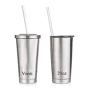 ALINK 10.5" Tritan Clear Hard Plastic Straws, Long Reusable Drinking Straws for 30 oz Tumblers, Mason Jars, Set of 10 with Cleaning Brush - DISHWASHER SAFE