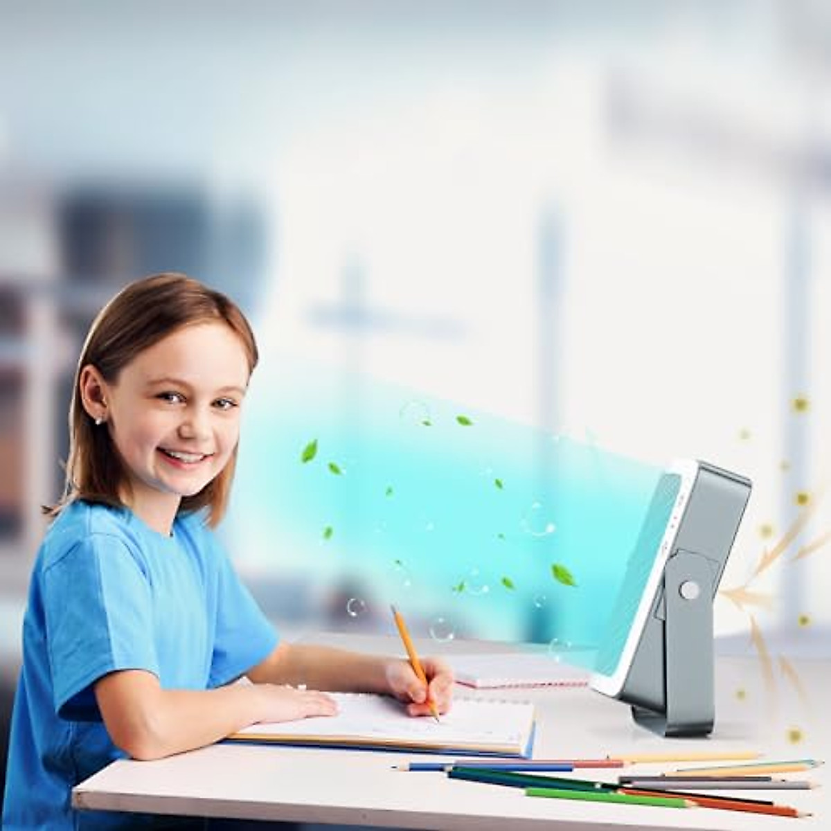 AirFanta 4Lite Personal Laminar Air Purifier: New type of air purifier. Blow laminar, filtrated air stream directly to the face for breathing. Battery built-in, portable.