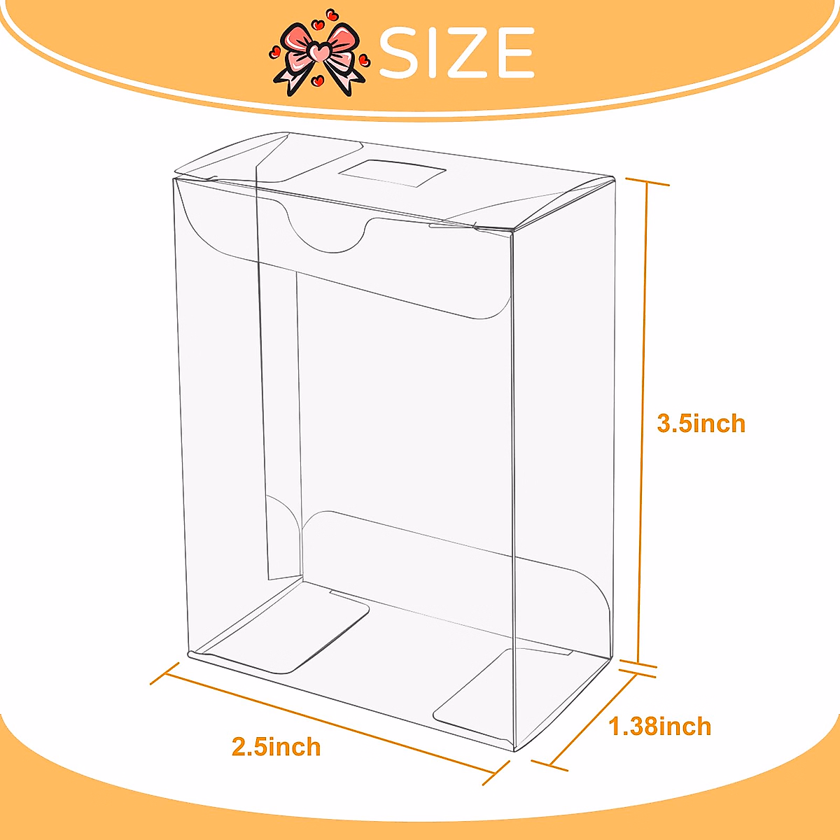 XINHPKGG 35pcs 3.5"x 2.5"x 1.38" Clear Rice Krispie Treat Boxes: Cakesicle Boxes Clear Favor Boxes Macaron Boxes Clear Treat Boxes Party Favors Boxes