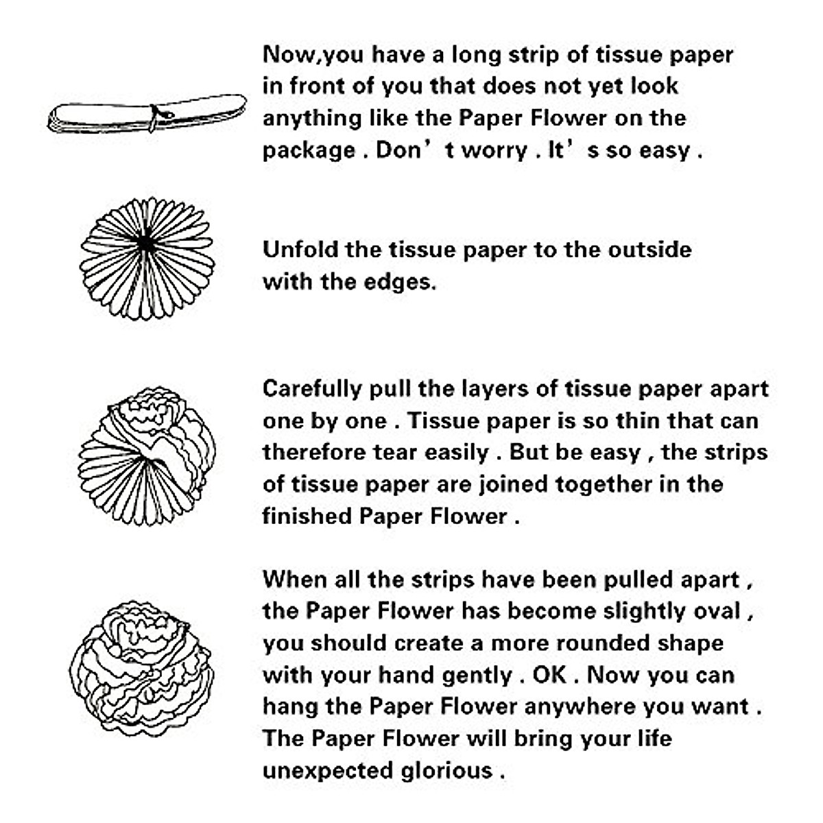 Sopeace Mixed Gold Navy Gold Blues Party Decoration Kit Tissue Paper Pom Poms Flowers Paper Lanterns and Star Garland for Birthday,Baby,Bridal Shower,Room decor &Themed Party Decoration Favor