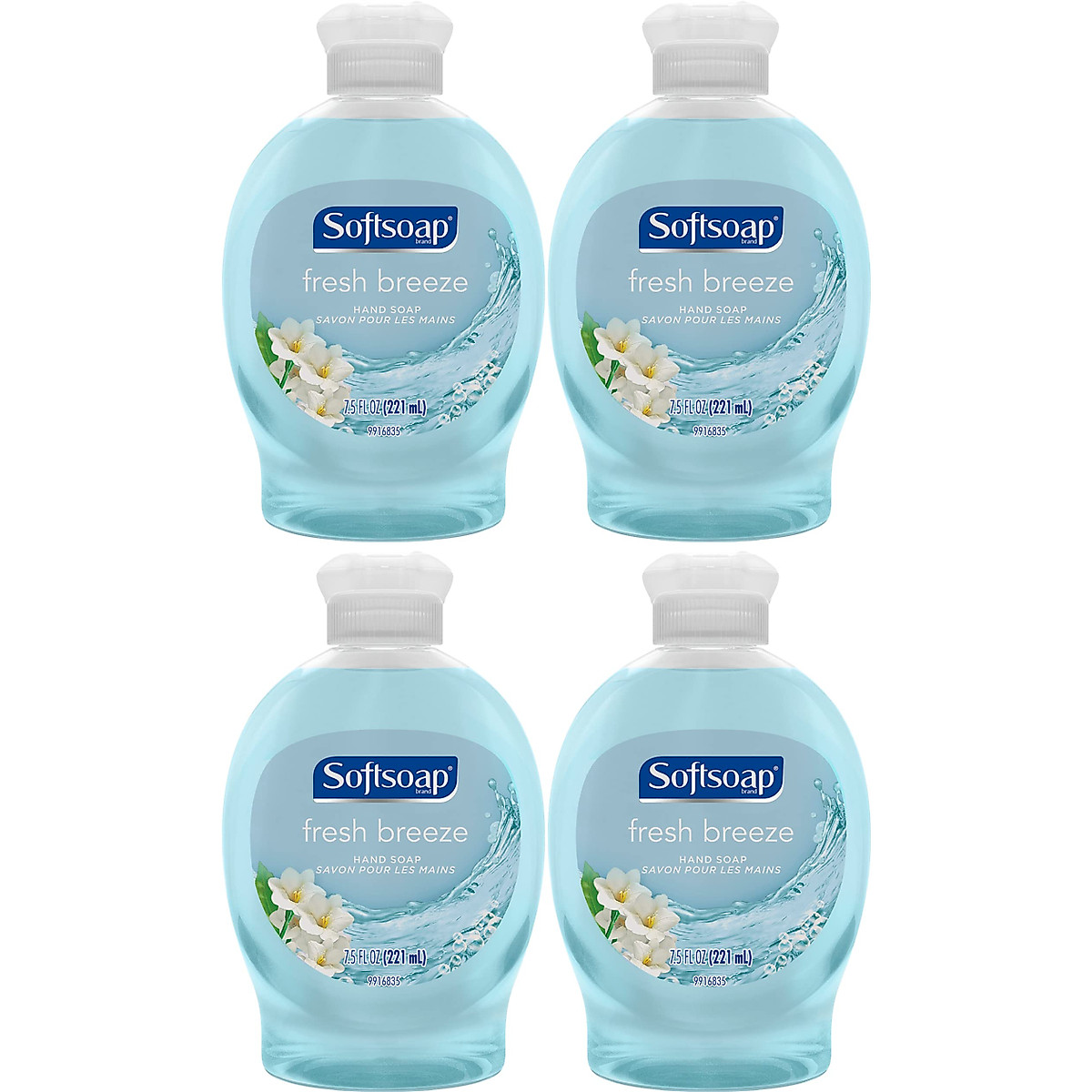 Softsoap Hand Soap Fresh Breeze - 7.5 oz, Pack of 4