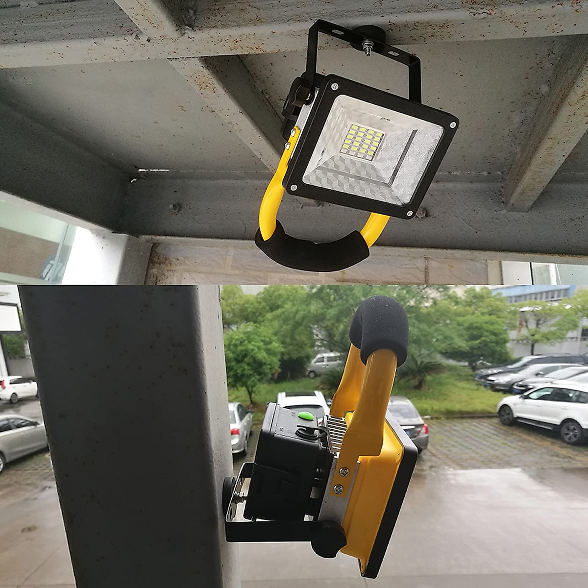 ULIBERMAGNET 4Pack Rubber Coated Neodymium Magnets, Strong 24LB M6 Male Thread Stud, Anti-Scratch Mounting Magnets with Stud for Mounting led Lighting, Fixtures, Holding Tools and Organiazation