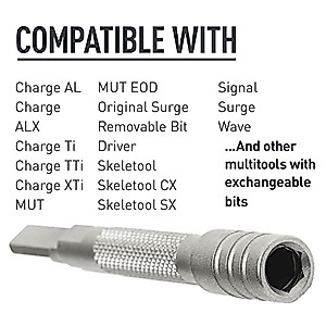 LEATHERMAN, Bit Driver Extender Add-on Accessory for Multitools, Built in the USA, Silver