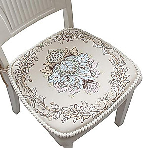 BERTERI Dining Chair Pad Floral Chair Cushion for Home Office Dining Room Decor Anti Slip Soft Chair Pad