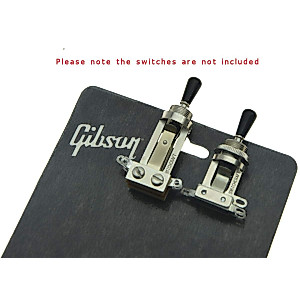 Dopro USA Threaded SAE 8-32 Metal Guitar 3 Way Toggle Switch Tip Switch Knob Switch Cap Fits Gibson Les Paul/Switchcraft Switch Black