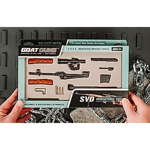 GoatGuns Miniature SVD Dragunov Model | 1:3 Scale Diecast Metal Build Kit