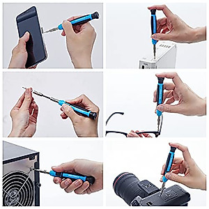 MECHMAX Magnetic Precision Screwdriver Bits Set 51 Piece, Pentalobe Screwdriver Bits for Apple iPhone, Macbook, Y Type for Game Console, Smart Phone, Laptop, Tablet, PC & Electronics Equipment