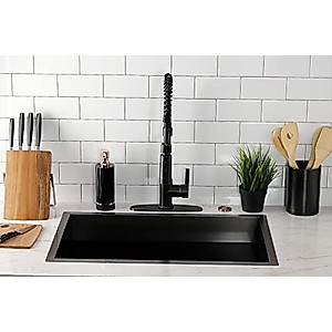 Kingston Brass LS8776CTL Continental Pre-Rinse Kitchen Faucet, 8" in Spout Reach, Naples Bronze