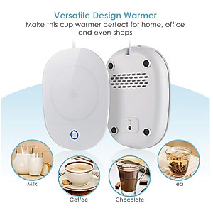 Coffee Mug Warmer Automatic Shut Off, Safely Cup Warmer for Coffee, Milk, Tea, Water, Beverage Warmers with Touch Screen Switch for Office/Home