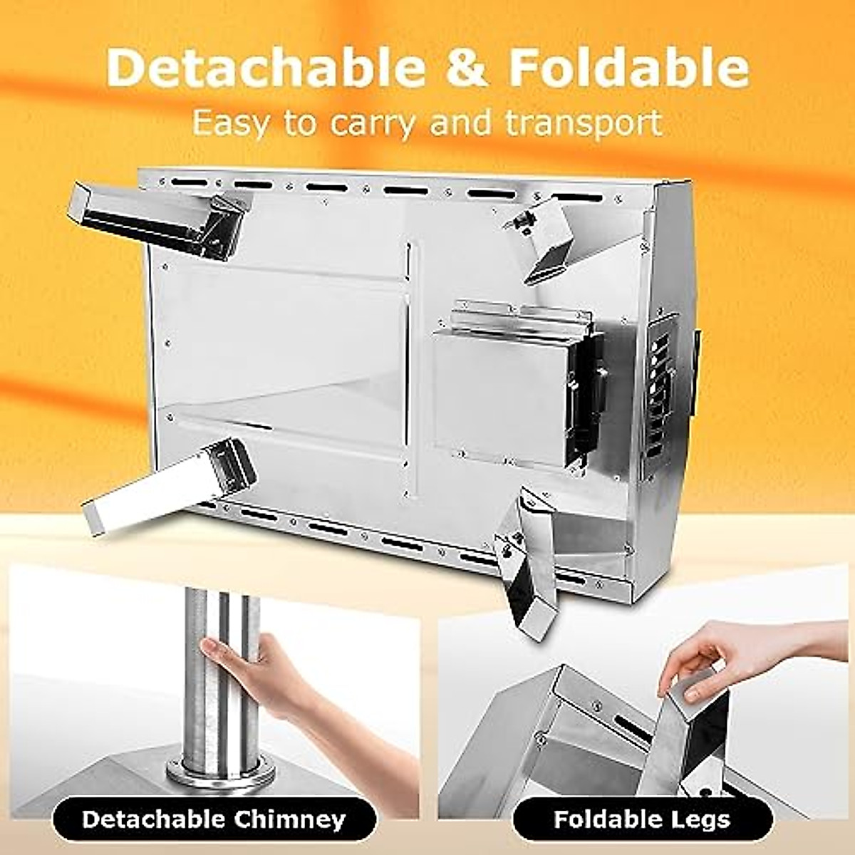 Kukoofyer 12" Outdoor Pizza Oven Kit, Red Portable Propane Gas Grill with 2-Burner