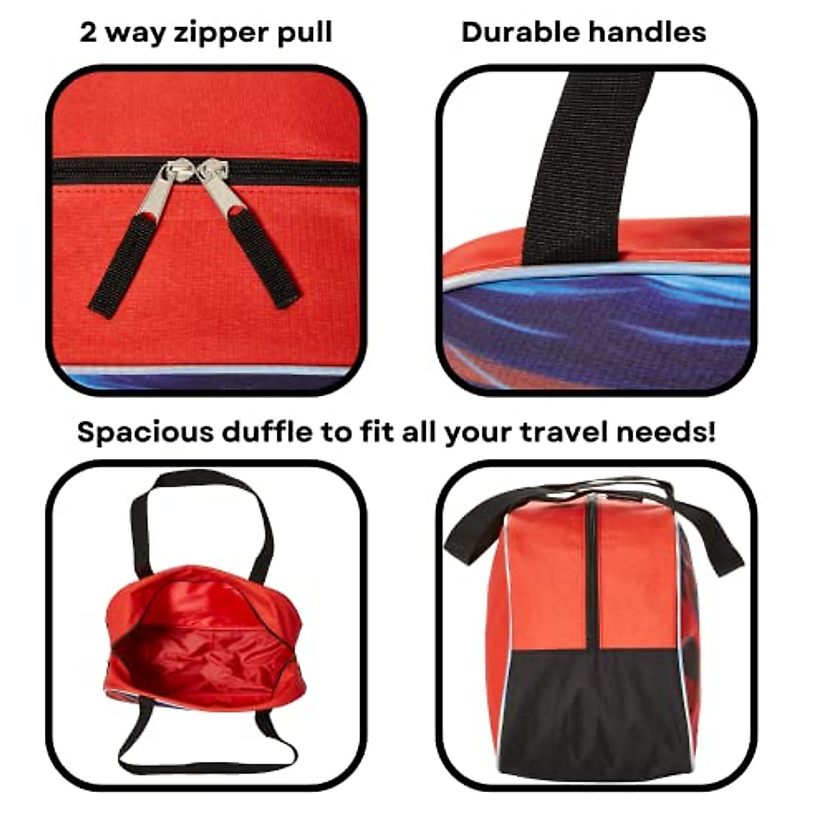 Miraculous Ladybug Duffel Bag for Dance, Travel, Sports, or Gymnastics