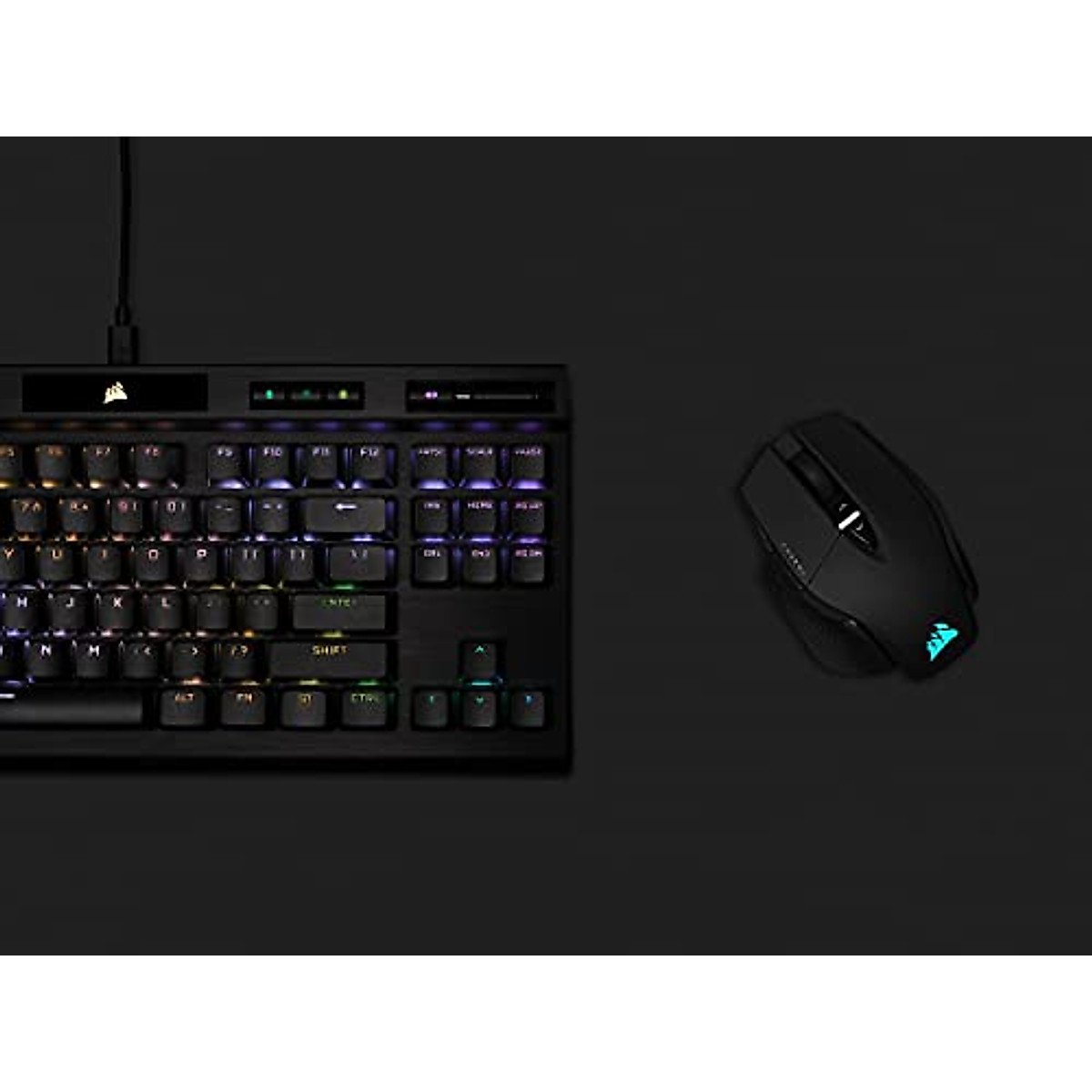 Corsair M65 RGB Ultra Wireless, Tunable FPS Wireless Gaming Mouse, Black