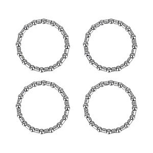 X AUTOHAUX 4pcs 37.2mm x 16 Ball Bearing Cages Crank Bearings Wheel Bearing Retainer for Bicycle