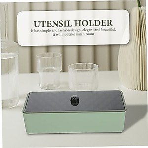 Zerodeko Diamond Cutlery Box utensil tray spoon organizer for kitchen drawers silverware tray flatware organizer plastic cutlery delicate cutlery organizer - clamshell drain box pp