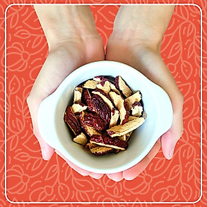 Sliced & Crispy Jujube Date Dried Fruit Snack - Grown 100% Naturally in California (10 Oz) - Nothing Added Just Jujube