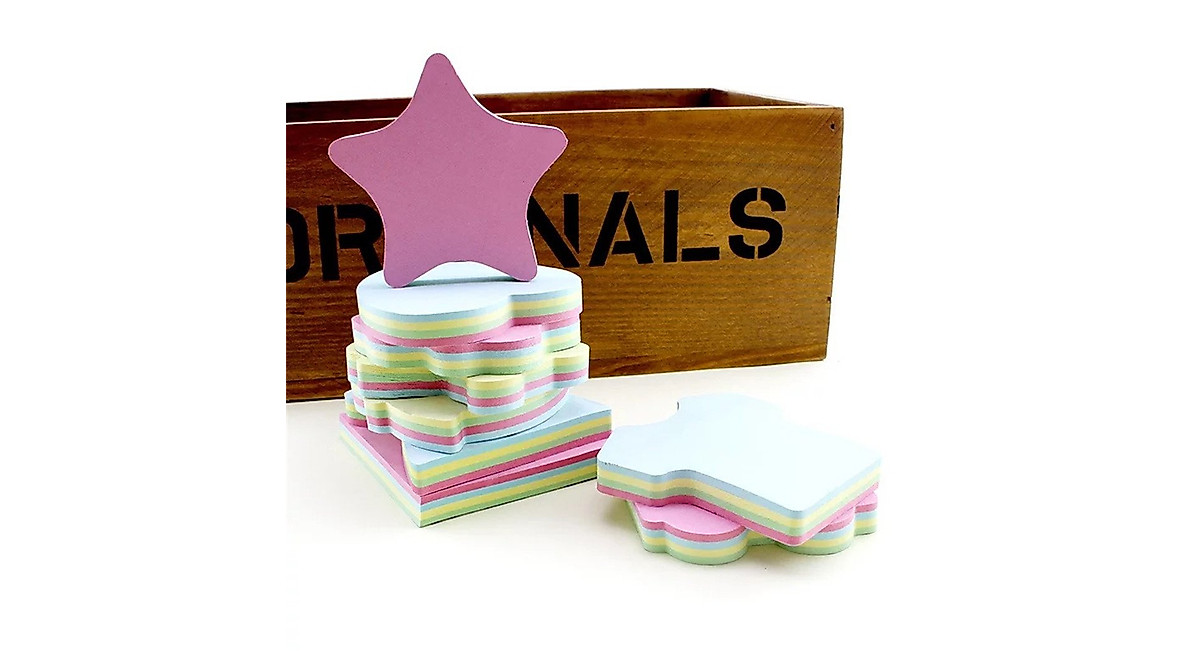 Colorful Sticky Notes - Fun Shapes & 1000 Sheets