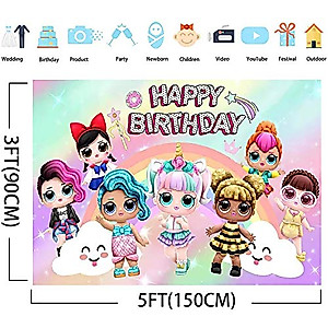 Baby L0l Family Backdrops Kids Happy Birthday Party Custom Banner Decoration Photography Background for Photo Studio Newborn Baby Shower Birthday Party Supplies Banner