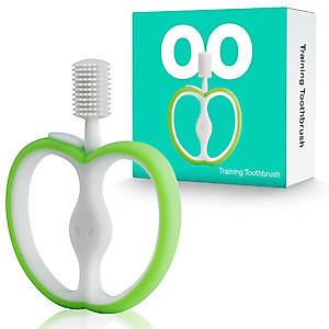 Love Noobs Training Baby Toothbrush, Silicone Baby Teething Toys for 4-12 Months Baby Teething Relief, 4+ Months Baby Teether First Toothbrush for Infant Teething Relief Toddler Teether