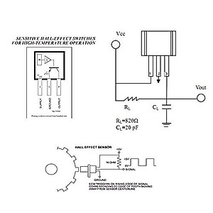 Bridgold 10pcs A3144 3144 Hall Effect Sensor Magnetic Detector,3-Pin