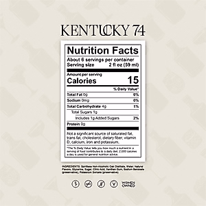 SPIRITLESS Kentucky 74 | Non-Alcoholic Bourbon Whiskey Spirit | Fully Distilled & Award-Winning Mocktail & Cocktail Ingredient | For Halfsies or Fully Spiritless | Non-GMO & Vegan | 700 ml Bottle