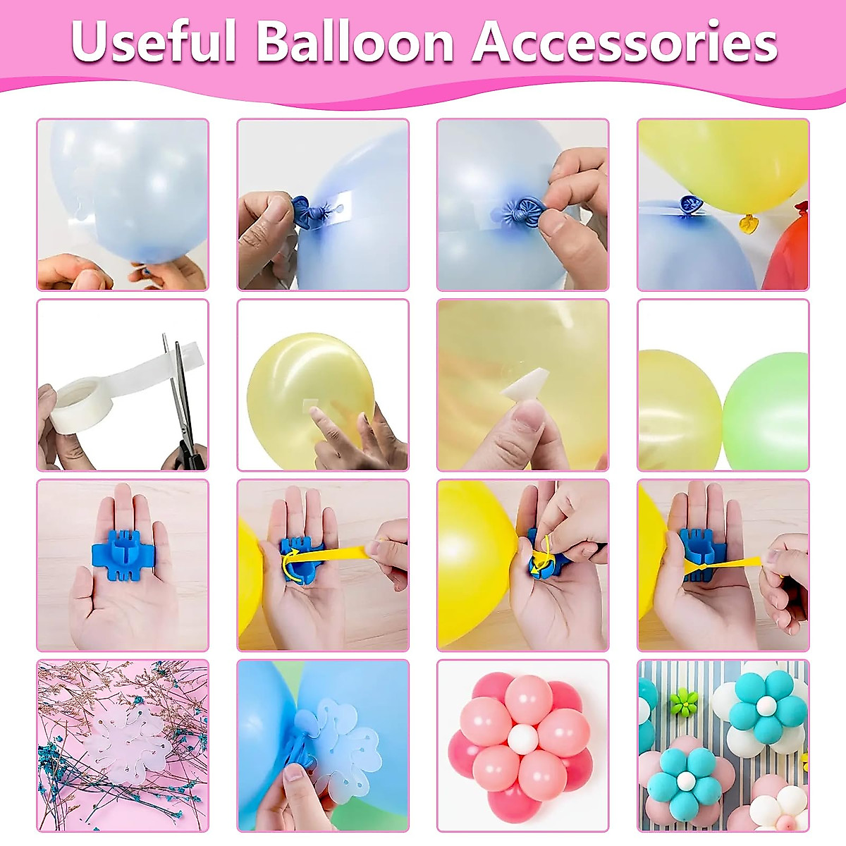 Balloon Pump, Balloon Pump Electric, Portable Dual Nozzle Electric Blower Air Pump Inflator for Party Decoration. Faster and Save Time [110V~120V, 600W, Rose Red]