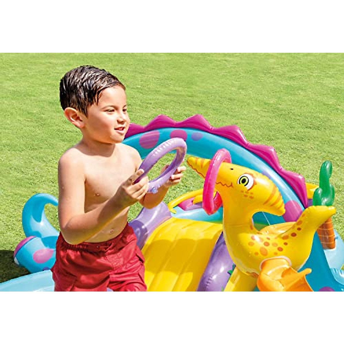 Intex Dinoland Inflatable Play Center, 119in X 90in X 44in, for Ages 2+