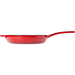 Lodge Color EC11S43 Enameled Cast Iron Skillet, Island Spice Red, 11-inch