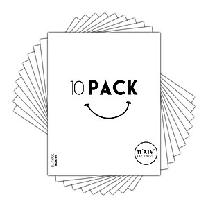 Golden State Art, 11x14 White Backing Board, Backer Boards for Frame, Picture (10 Pack)