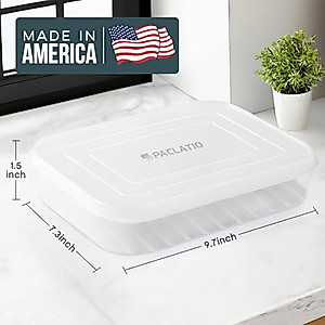 spaclatio 4 Pack Bacon Cheese Storage Container, Deli Meat Containers with Lids for Fridge, Plastic Airtight Cold Cuts Storage Containers for Fridge, Food Storage Container