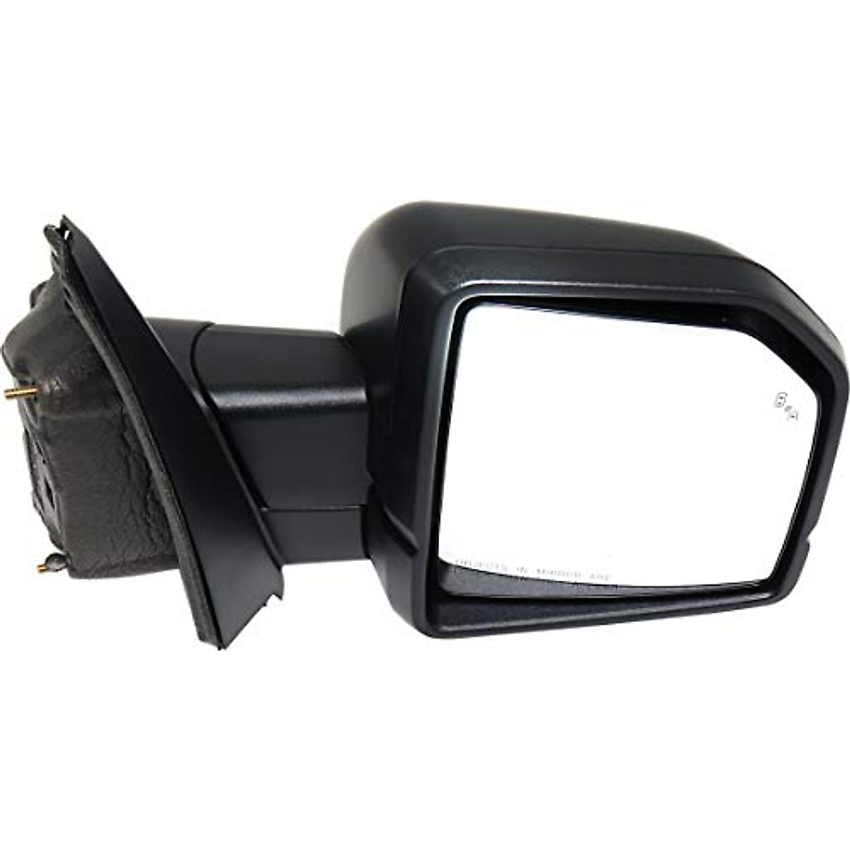 Kool Vue Right Power Heated Mirrors for Ford F-150 2015-2017 Power Fold With Signal Light, Blind Spot Monitor, Memory & Puddle Lamp; Without Auto-Dimming Paintable