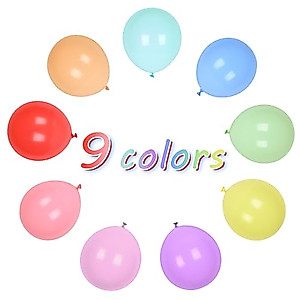 TILBLKUP 100 PCS Party Balloons 12 Inch Balloons Assorted Colors, Latex Balloons for Party Birthday Decorations Baby Shower Wedding Anniversary