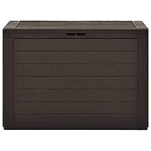 Tidyard Garden Storage Box Storage Cabinet 50.2 Gal Deck Box Garden Organizer Toolbox for Patio, Lawn, Poolside, Backyard Outdoor Furniture 38.7 x 17.3 x 21.7 Inches (W x D x H)