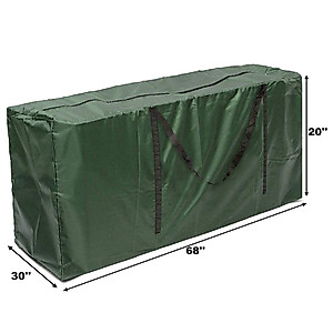 Cushion Storage Bags - Durable 210D Denier Outdoor Cushion Bags,Premium Zippered Patio Storage Bags with Handles