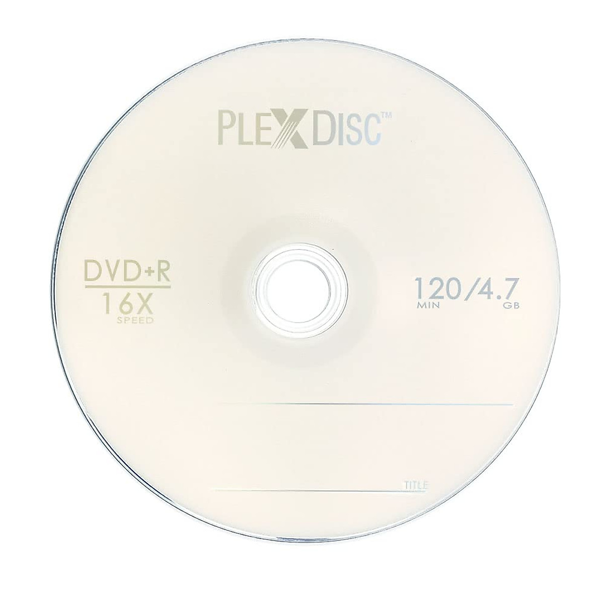 PlexDisc DVD+R 4.7GB 16x Branded Recordable Media Disc - 100pk Cake Box (FFP) 63C-815-BX