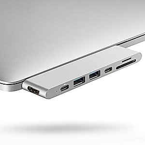 Purgo USB C Hub for MacBook Pro 13 M2 Air 2022/2021-2018, MacBook Adapter with 4K HDMI, 100W PD, 40Gbps TB3 5K@60Hz, USB-C, 2 USB 3.0 and SD/Micro Card Readers