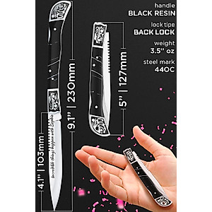 Personalized Pocket Knife - Ideal Father's & Mother's Day Gift - Custom Knives - Customized Gifts for Men - Unique Knife for Him & Her - Cool Engraved Present for Dad Husband Boyfriend - Best Gift for Birthday 806 PS 1