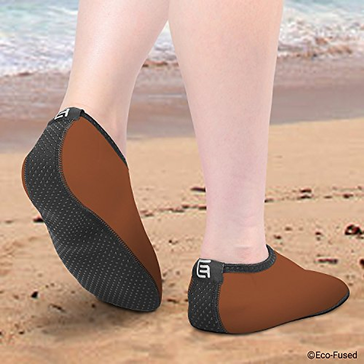 Water Socks for Women - Extra Comfort - Protects Against Sand, UV, Rocks/Pebbles - Easy Fit Footwear for Swimming, Volleyball, Snorkeling, Sailing, Surfing, Yoga