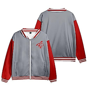 MARLLEGEBEE Ranboo Generation Loss Varsity Jacket Baseball Zipper Uniform Dream Team SMP Sweatshirt Women Men's Clothes