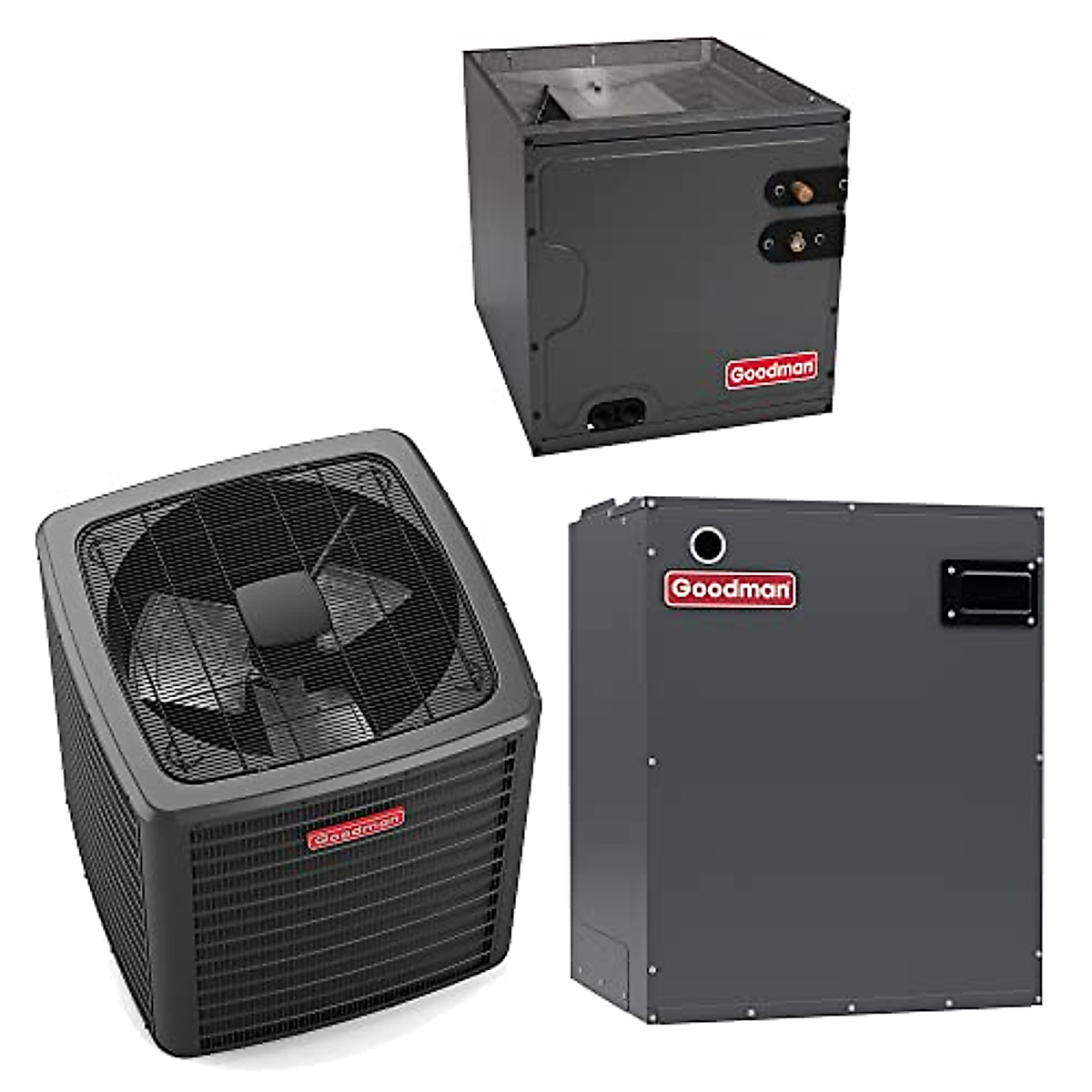 Goodman 3 Ton 14.3 SEER2 Heat Pump System (1,600 CFM)