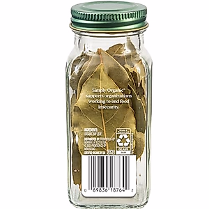 Simply Organic Bay Leaf, Certified Organic | 0.14 oz | Laurus nobilis