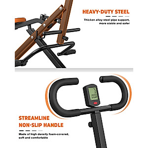 Dskeuzeew Squat Machine for Home with LCD Monitor Squat Exercise Equipment for Home Gym Fitness