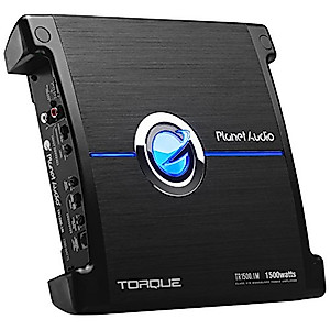 Planet Audio TR1500.1M Monoblock Car Amplifier - 1500 Watts, 2/4 Ohm Stable, Class A/B, Mosfet Power Supply, Great for Subwoofers