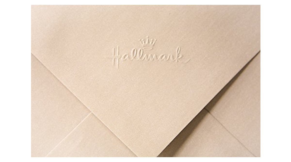 Hallmark Single-Panel Notecards with Triangle Trim | 50 Bulk Cards