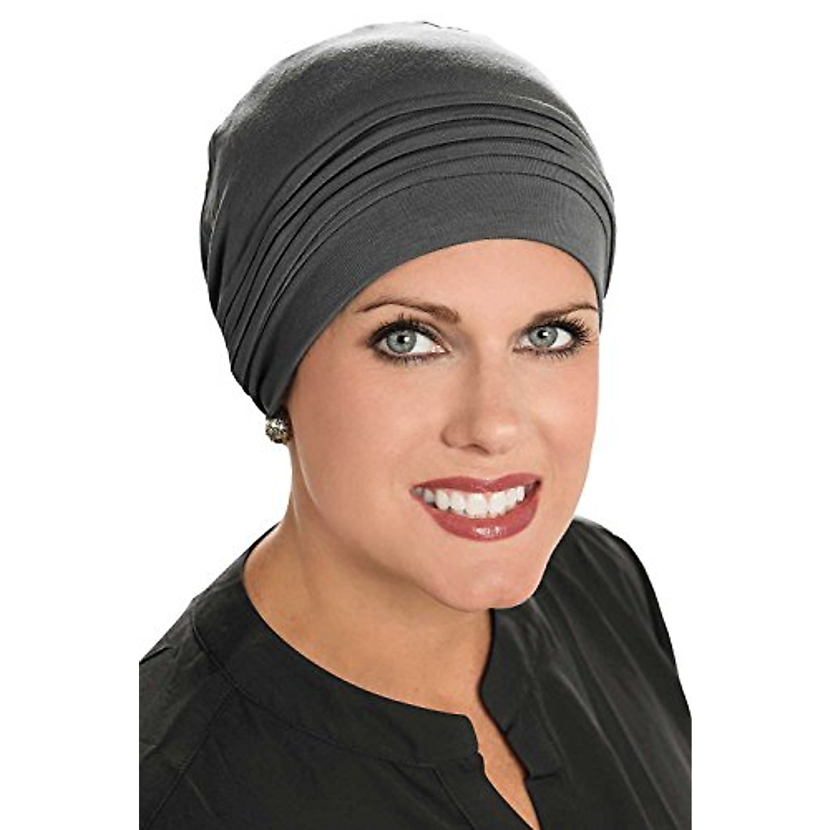 Cardani Couture Cap in Luxury Viscose from Bamboo Luxury Bamboo - Charcoal